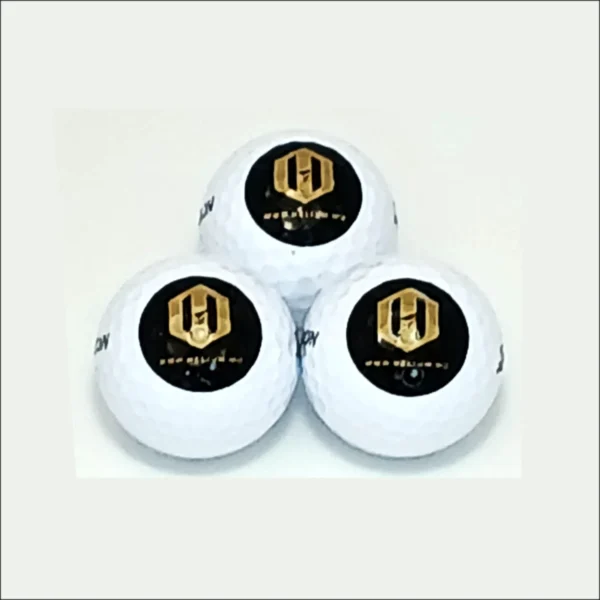 Golf Drawstring Gift Bag with 3 Branded Balls - Golf In a Box